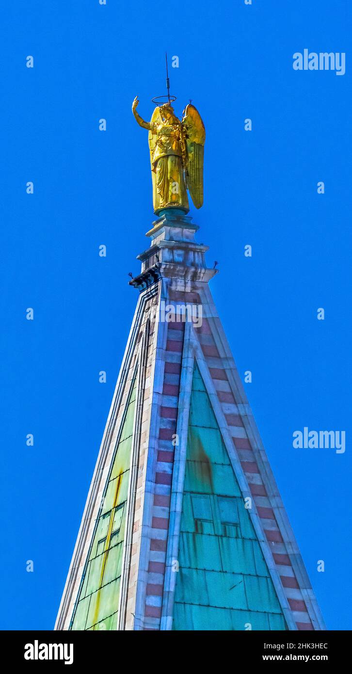 Golden Archangel Gabriel Statue Campanile Bell Tower, Piazza San Marco ...