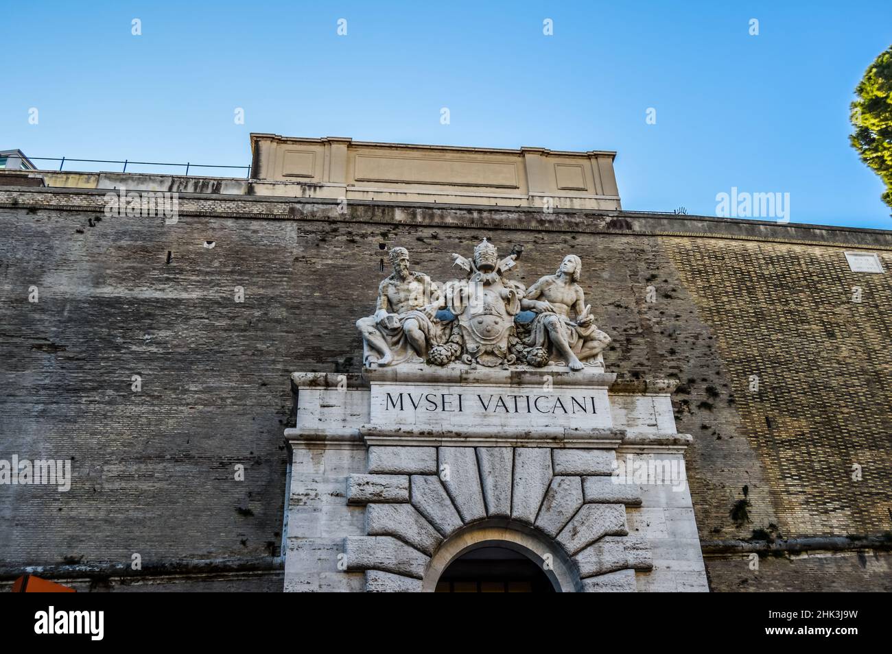 Main entrance of the Vatican city museums in Rome Italy Stock Photo - Alamy