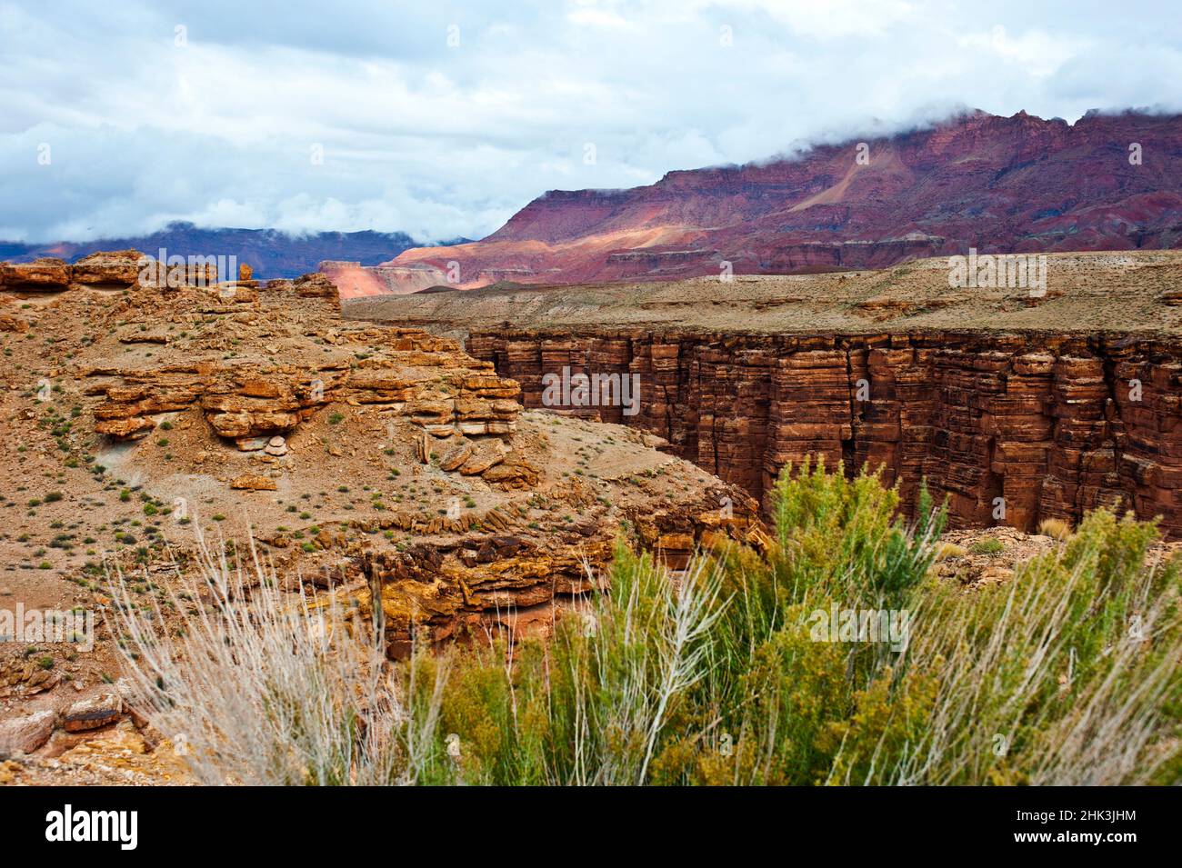 USA, Arizona. Marble Canyon, Colorado River Gorge and Vermillion Cliffs ...