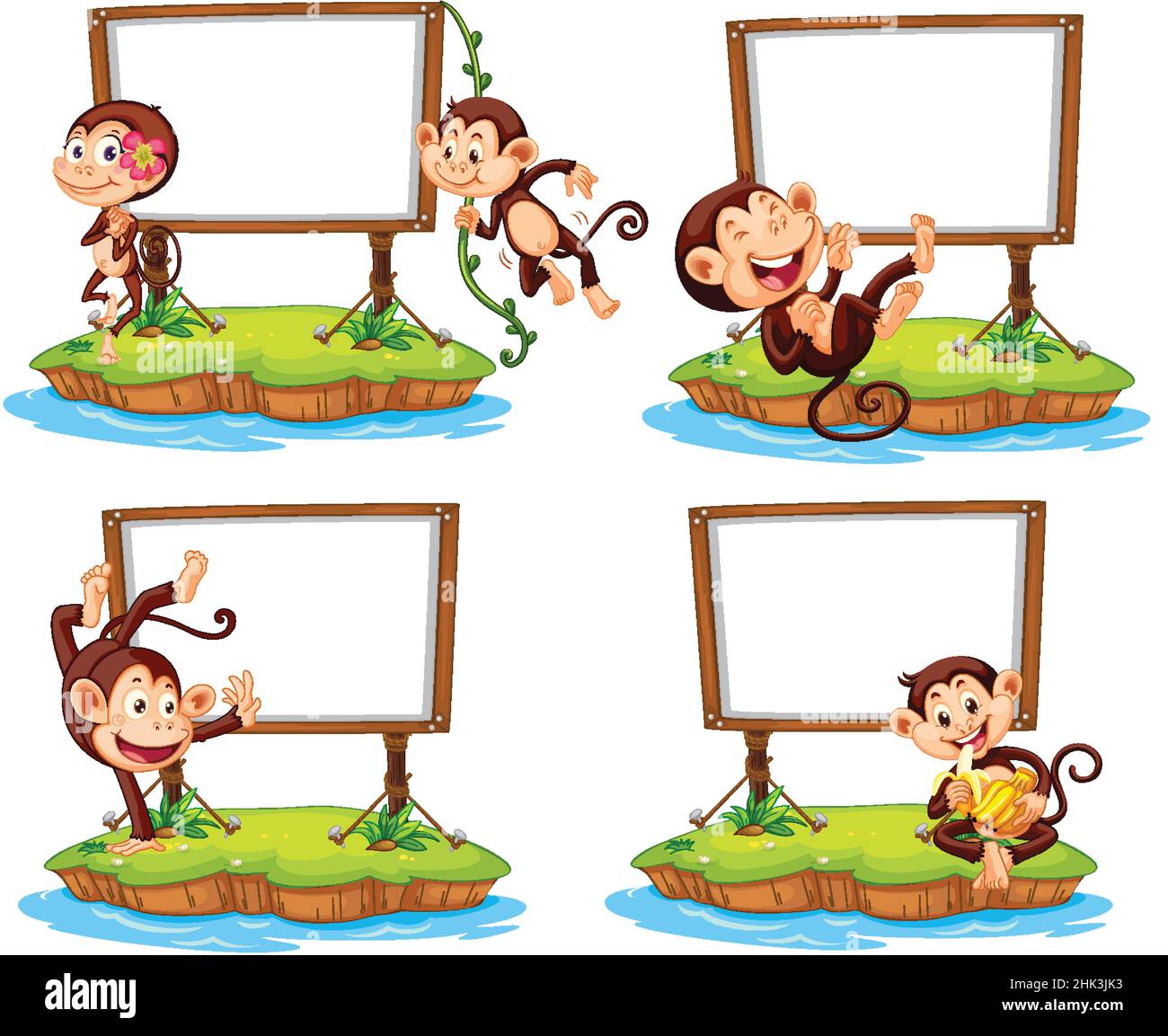Chimp monkey laughing Stock Vector Images - Alamy