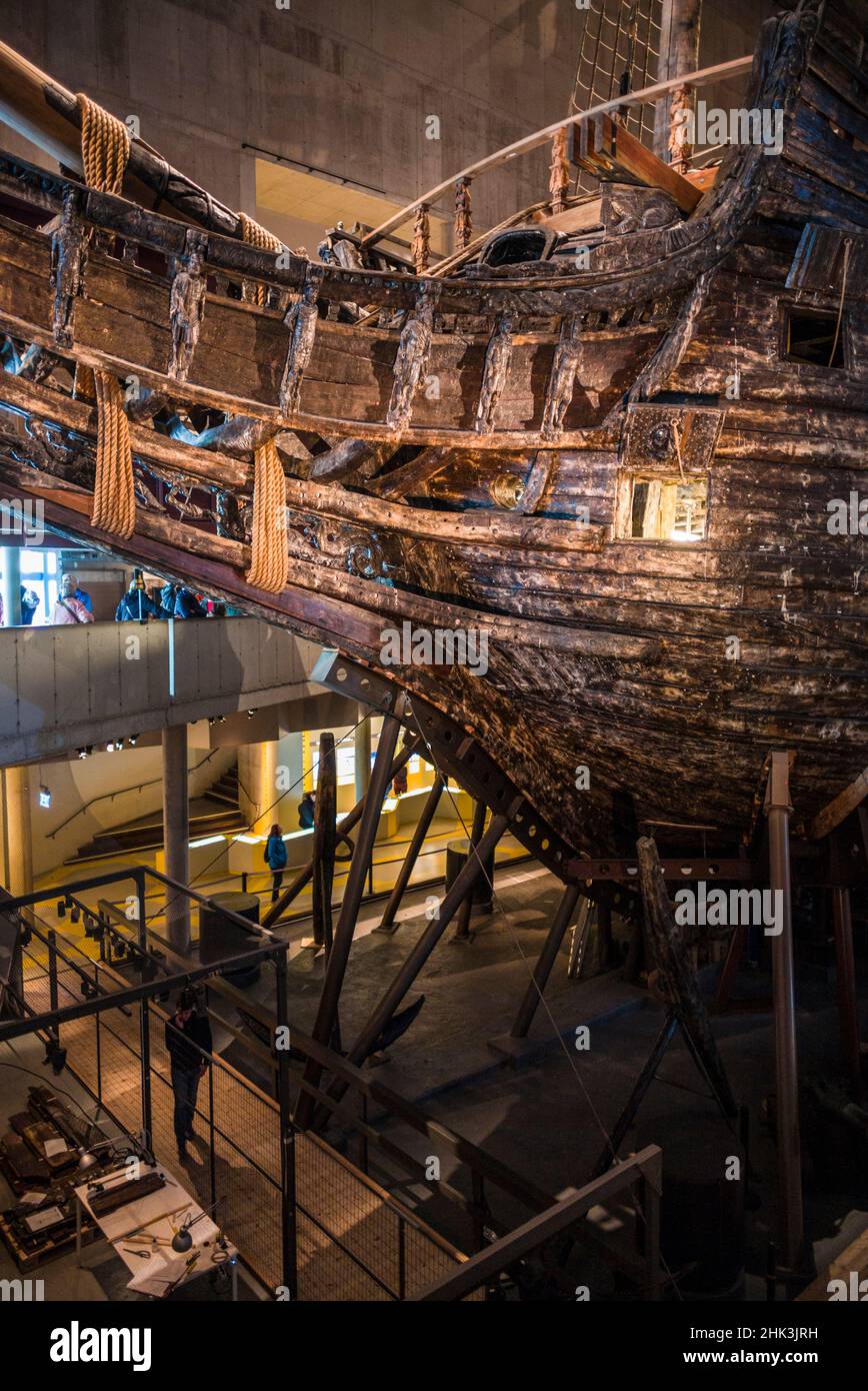 Sweden, Stockholm, Djurgarden, Vasamuseet, museum containing a 17th ...