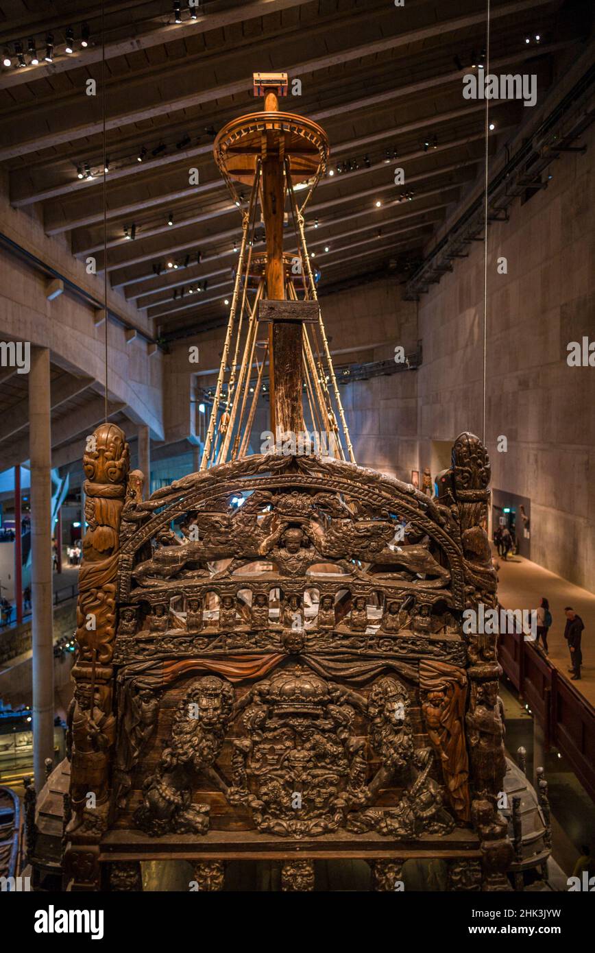 Sweden, Stockholm, Djurgarden, Vasamuseet, museum containing a 17th ...