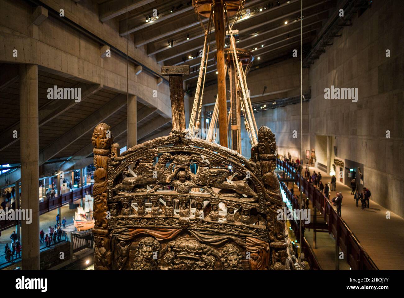 Sweden, Stockholm, Djurgarden, Vasamuseet, museum containing a 17th ...
