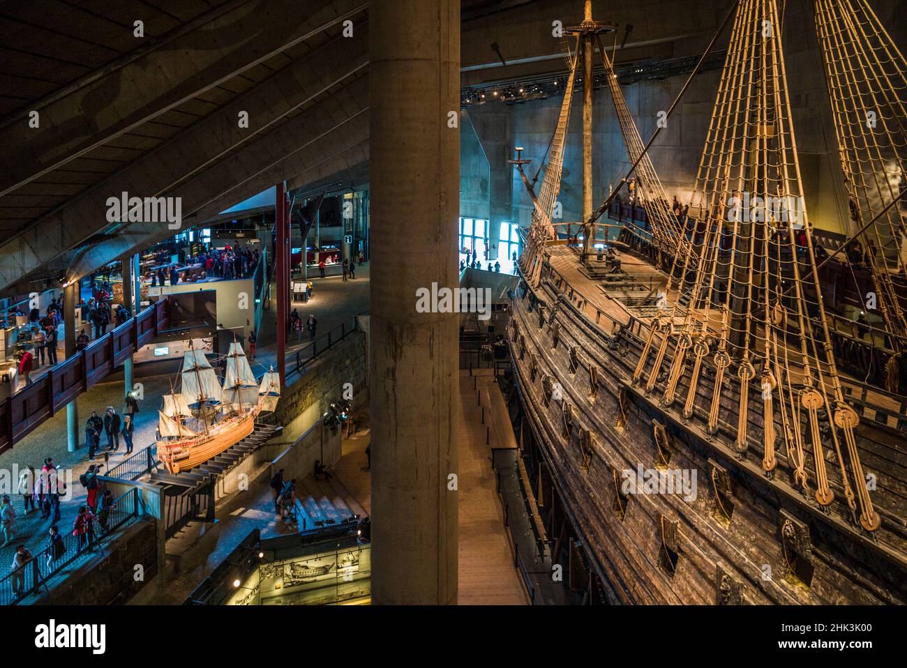 Sweden, Stockholm, Djurgarden, Vasamuseet, museum containing a 17th ...