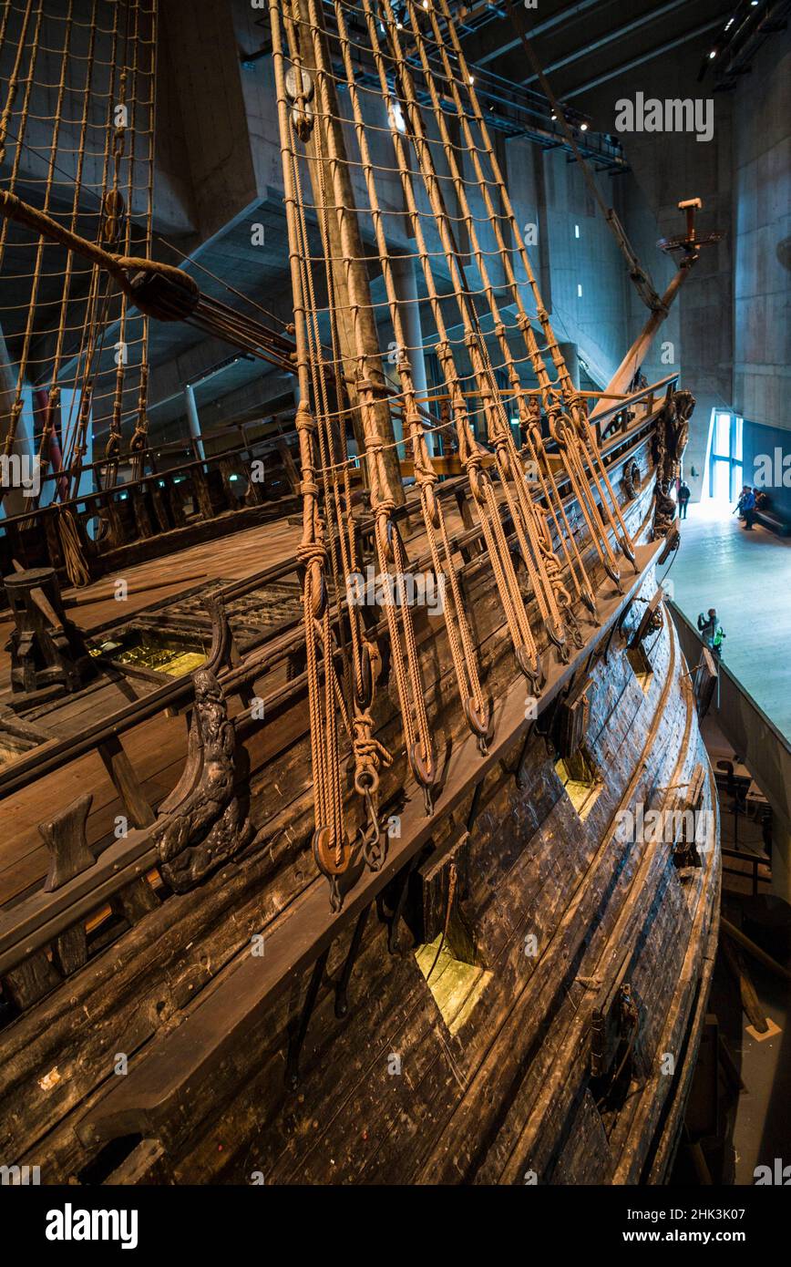 Sweden, Stockholm, Djurgarden, Vasamuseet, museum containing a 17th ...