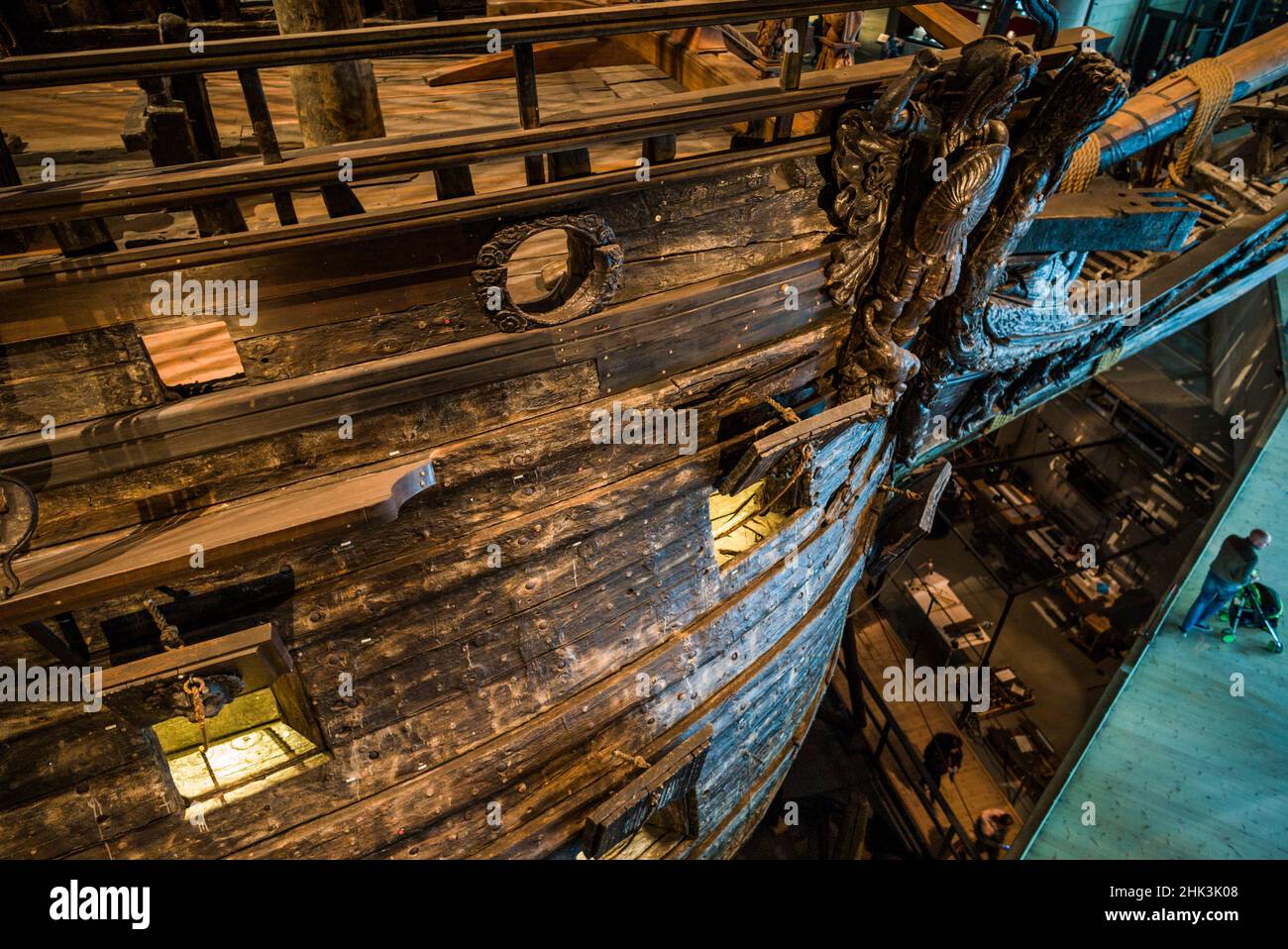Sweden, Stockholm, Djurgarden, Vasamuseet, museum containing a 17th ...