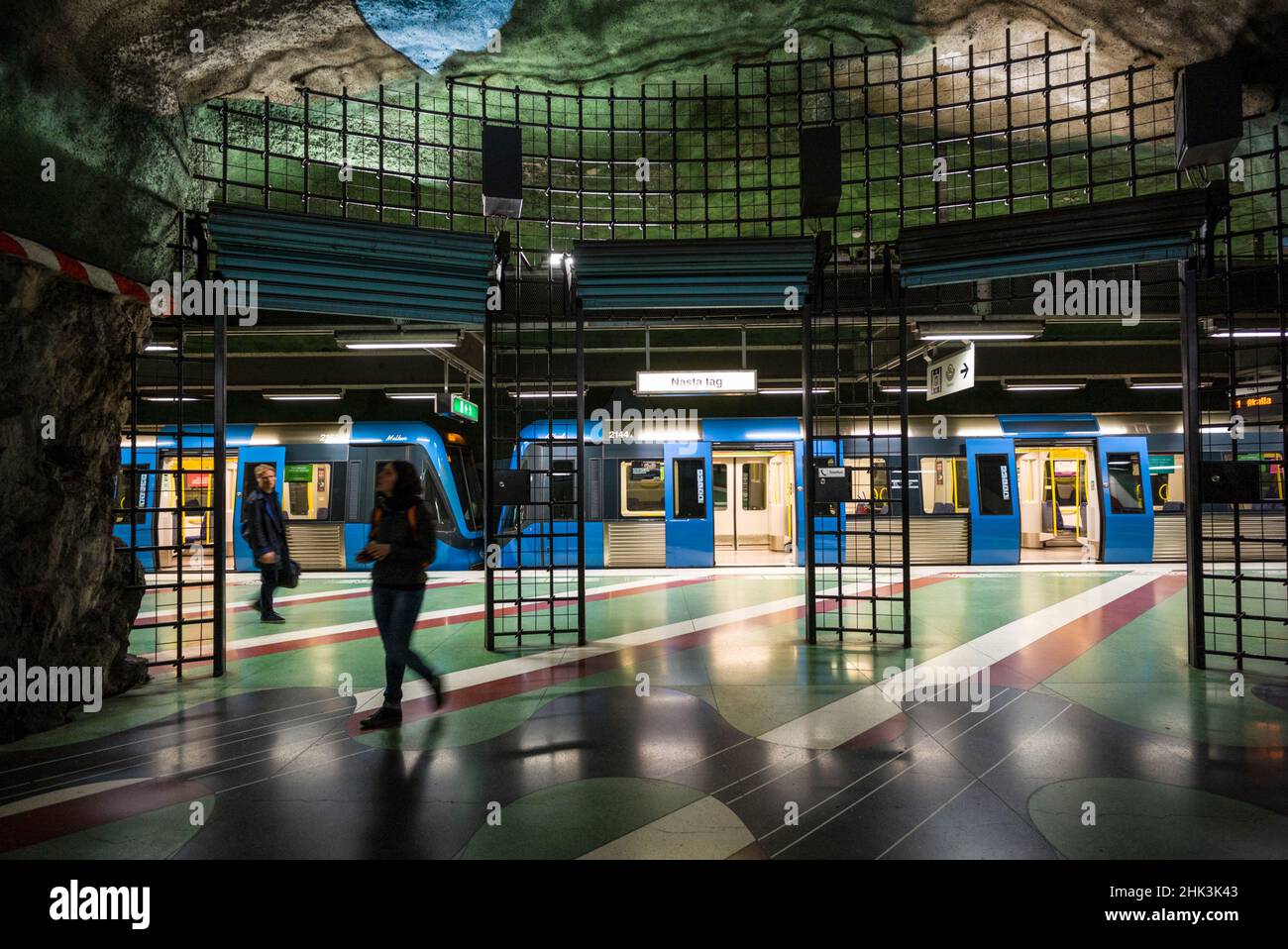 Sweden, Stockholm, Stockholm Underground Metro, Kungstradgarden Station ...