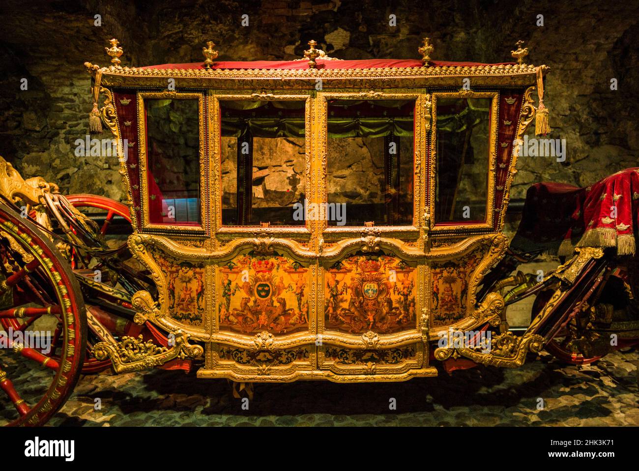 Sweden, Stockholm, Gamla Stan, Old Town, Royal Palace, Royal Coach ...