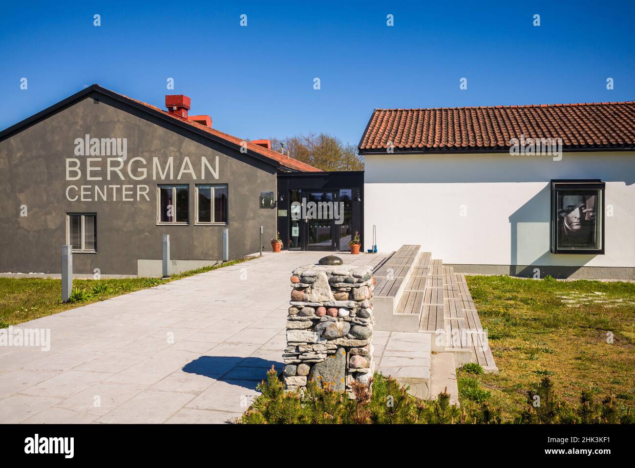 Sweden, Faro Island, Faro, Bergman Center exterior, museum to former ...