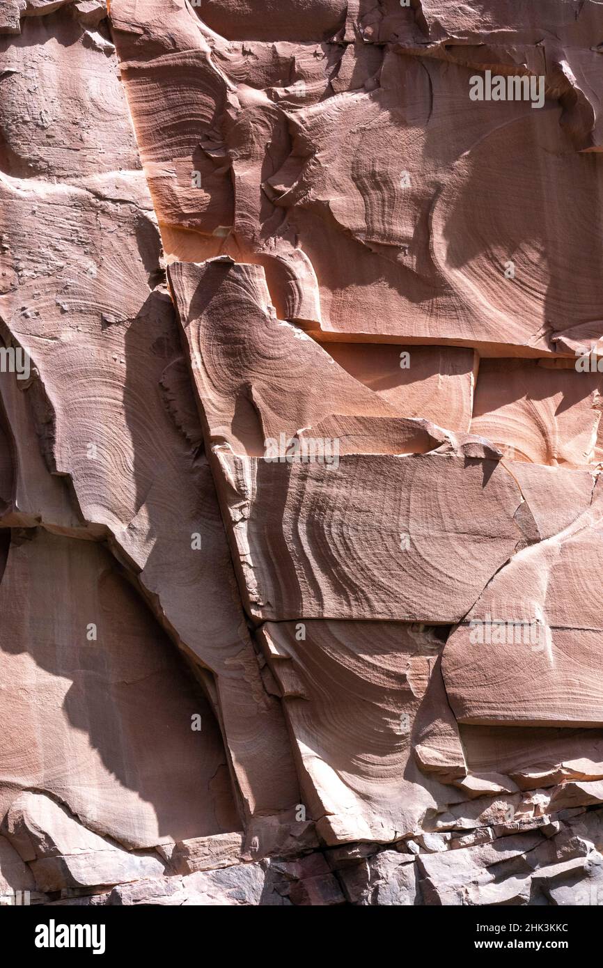 USA, Arizona. Canyon wall detail, float trip in Grand Canyon National ...