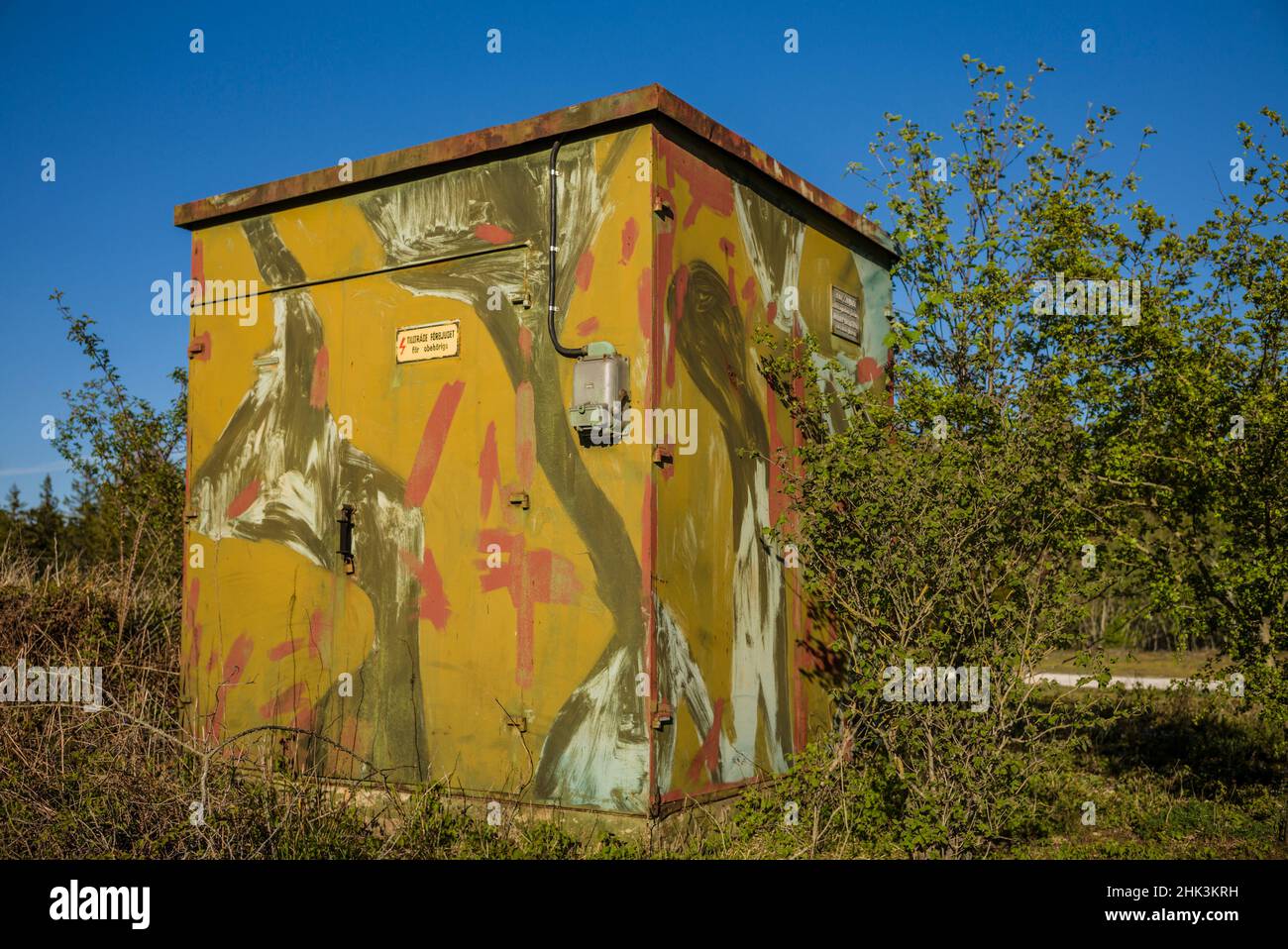 Sweden, Gotland Island, Bungenas, former chalk mine and military base ...