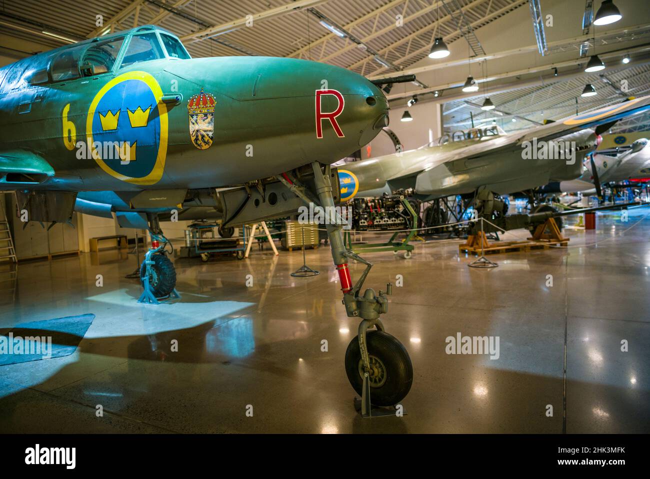 Sweden, Linkoping, Flygvapen Museum, Swedish Air Force Museum, post WW2 ...