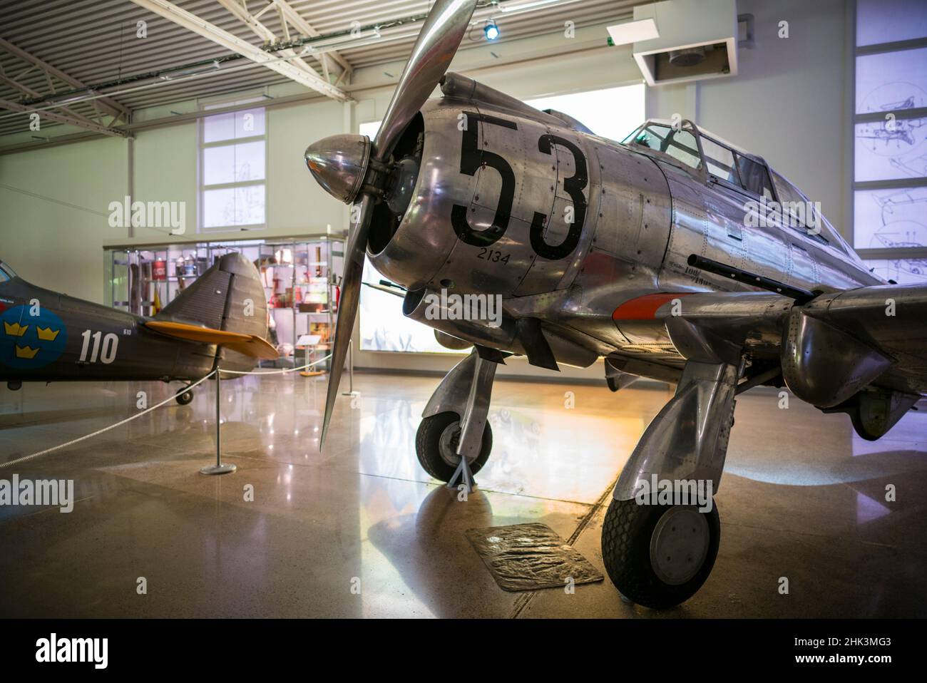 Sweden, Linkoping, Flygvapen Museum, Swedish Air Force Museum, WW2-era ...