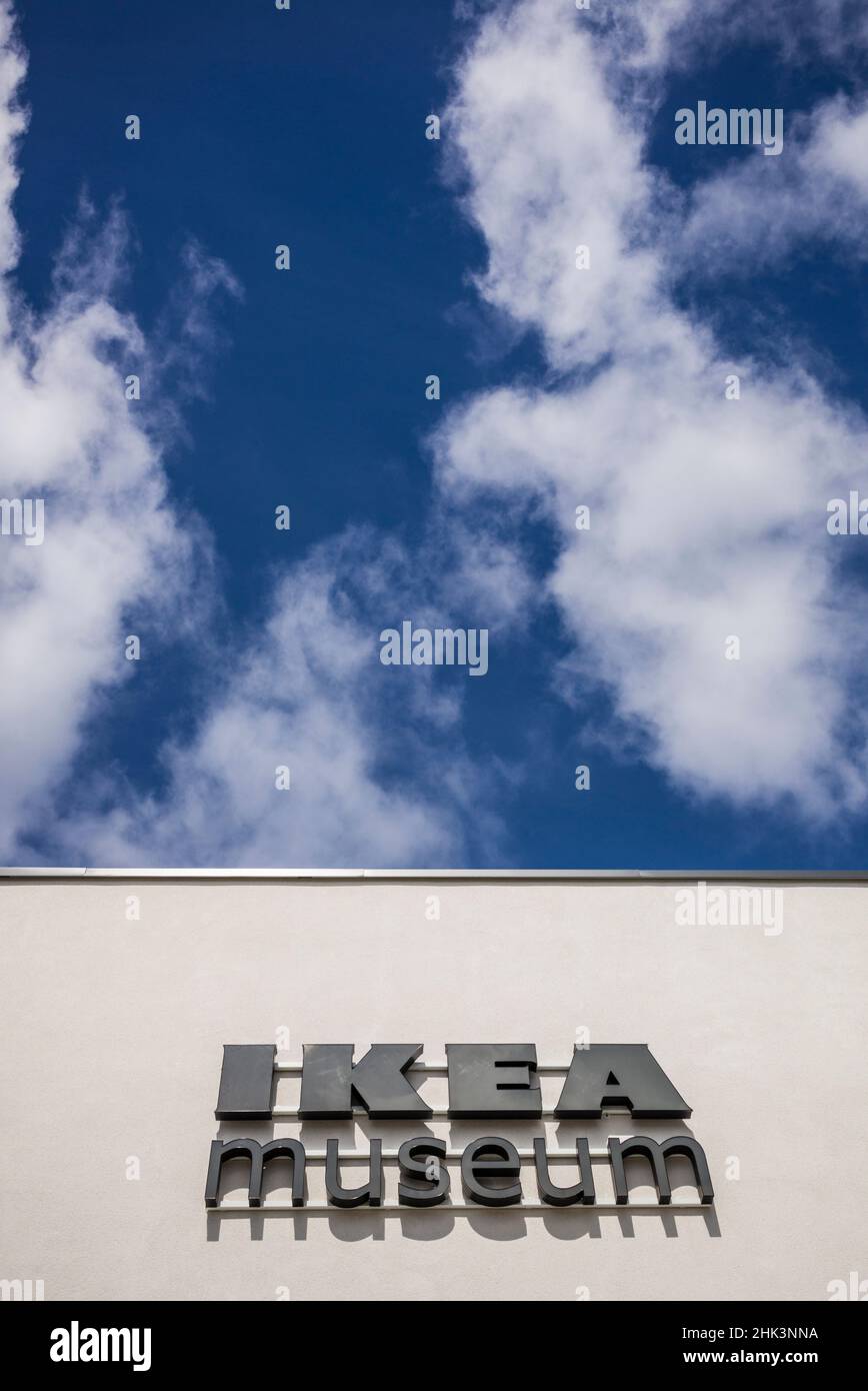 Sweden, Smaland, Almhult, site of the first IKEA store built in Sweden ...