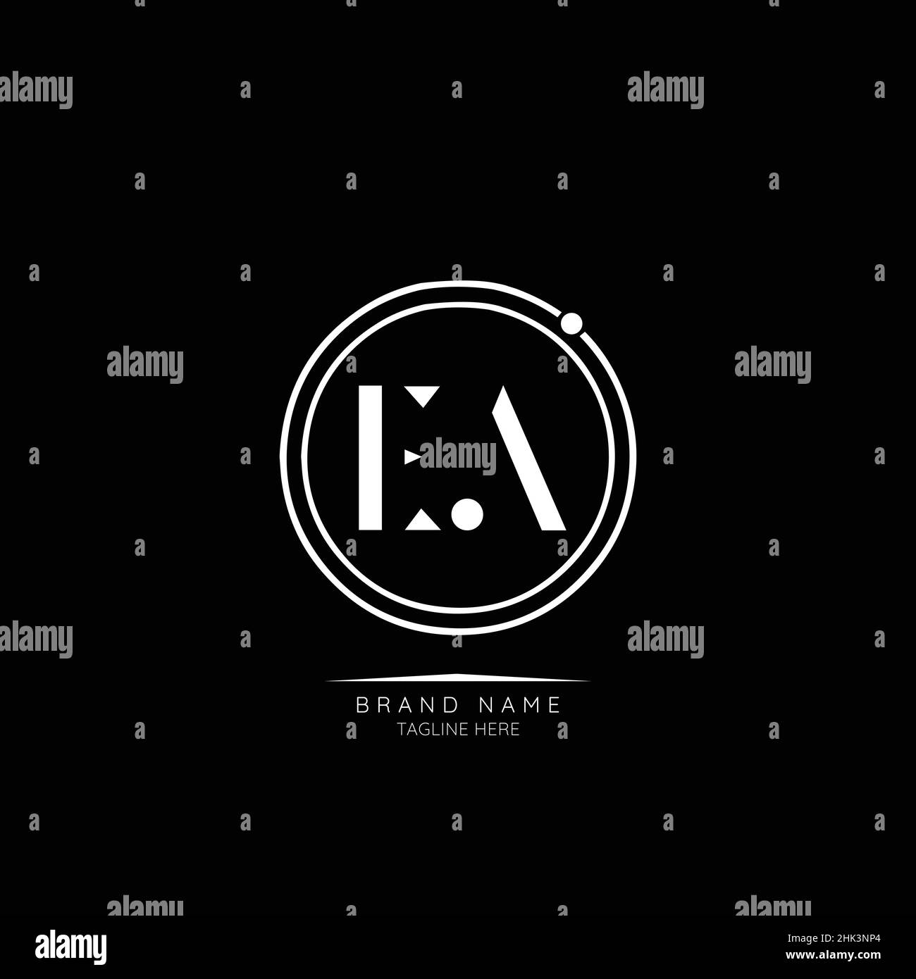 Modern Luxury EA Letter Business Logo Design Alphabet Icon Vector Symbol. Creative minimal ...