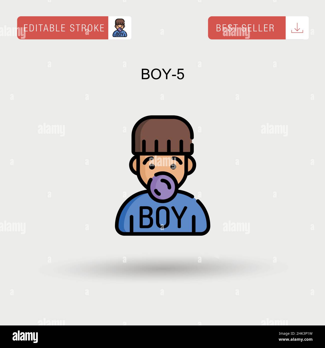 Boy-5 Simple vector icon Stock Vector Image & Art - Alamy