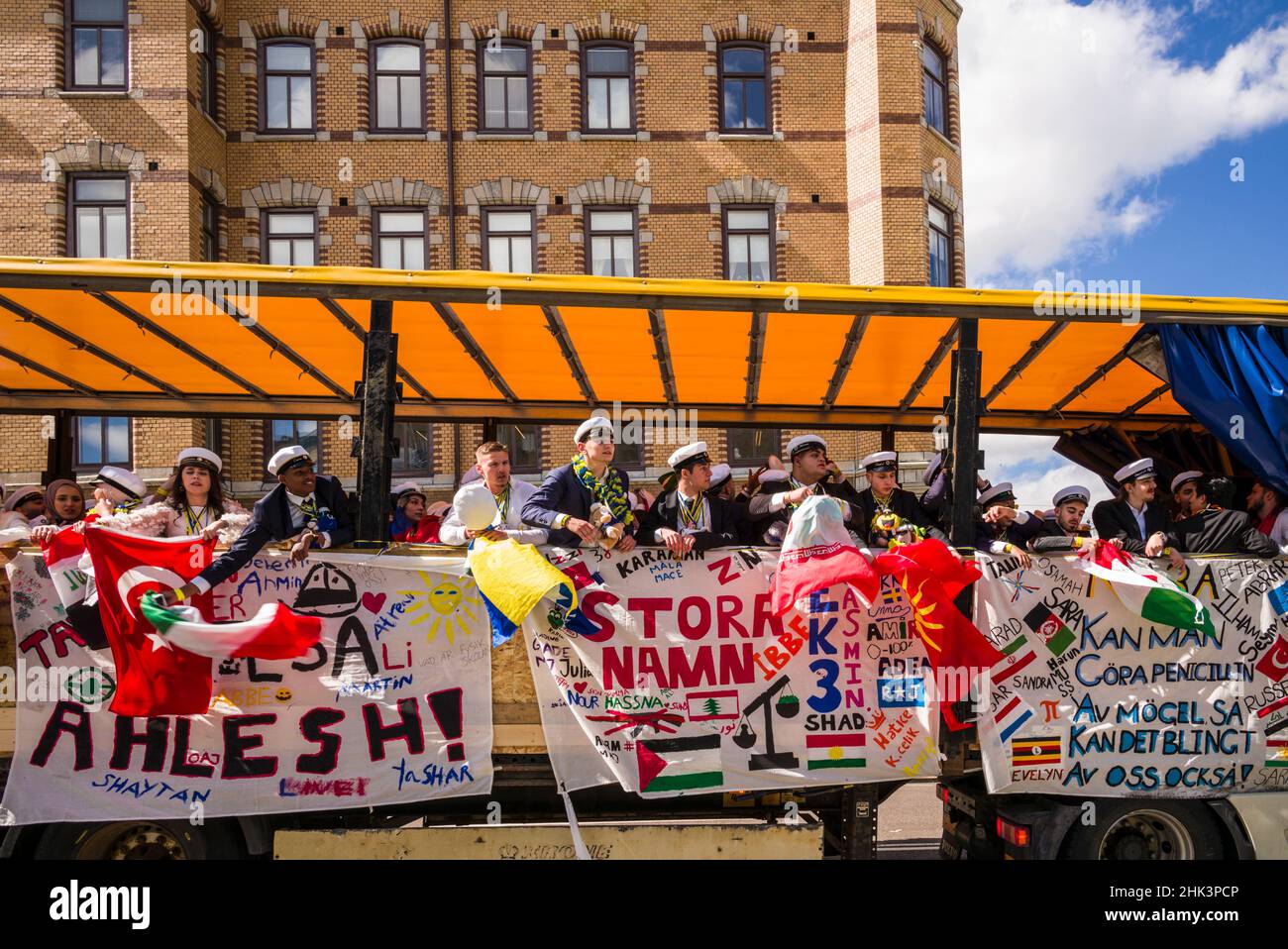 Sweden, Vastragotland and Bohuslan, Gothenburg, high school students ...