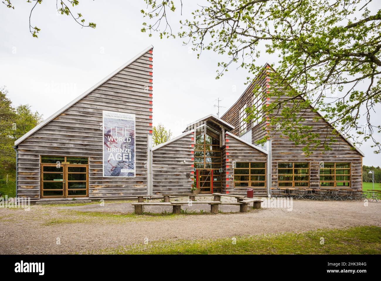 Sweden, Bohuslan, Tanumshede, Vitlycke Museum of the Bronze Age, exterior Stock Photo - Alamy