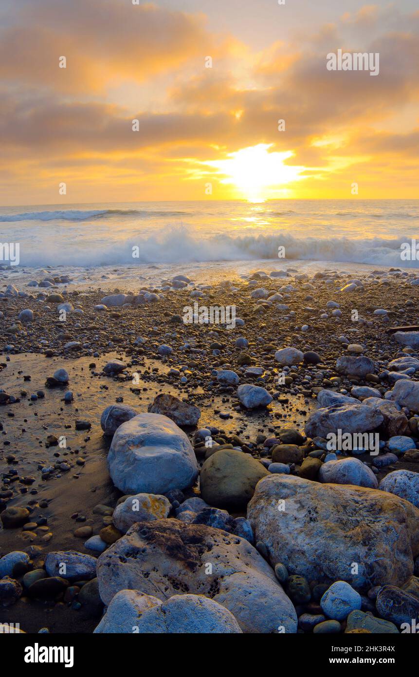 Rockaway Beach Sunset, Pacifica, California, USA Stock Photo - Alamy