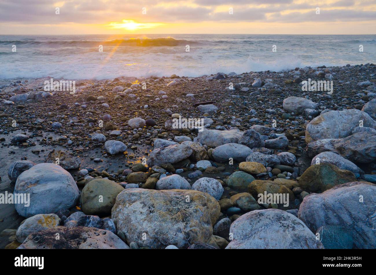 Rockaway Beach Sunset, Pacifica, California, USA Stock Photo - Alamy