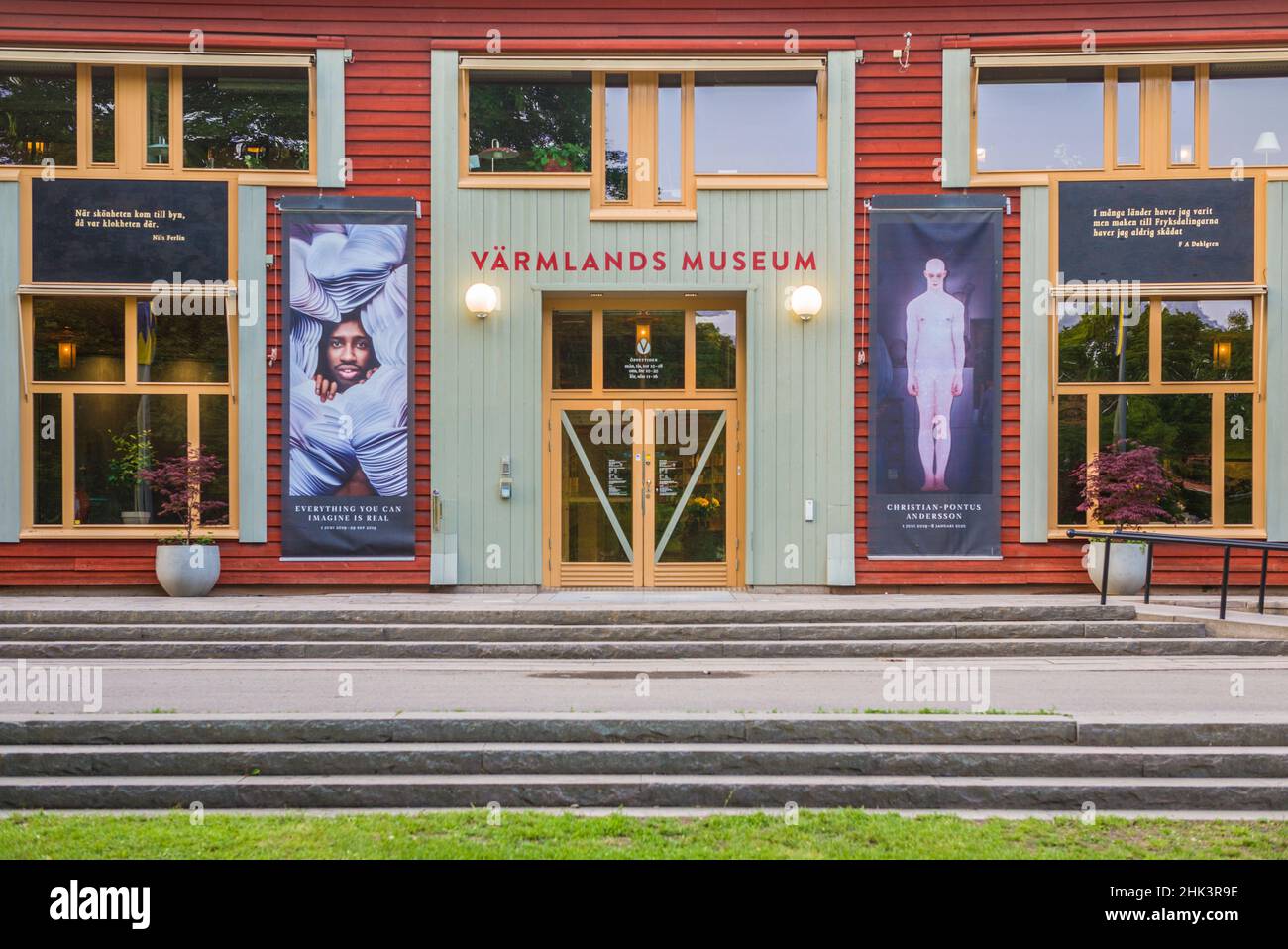 Sweden, Varmland, Karlstad, Varmlands Museum, regional museum, entrance ...