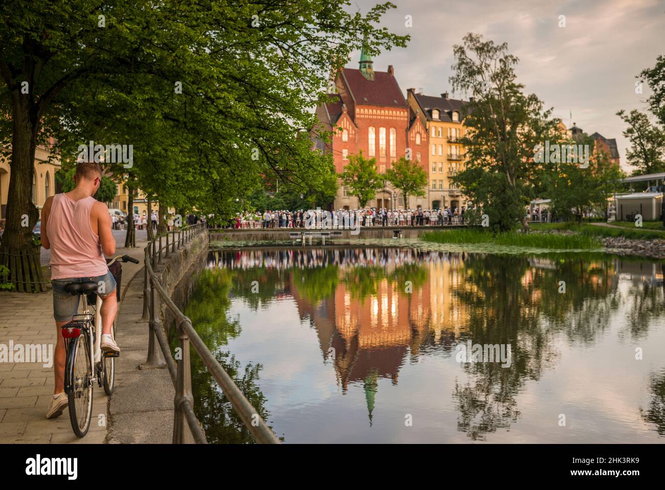 Sweden, Narke, Orebro, high school students at graduation day ...