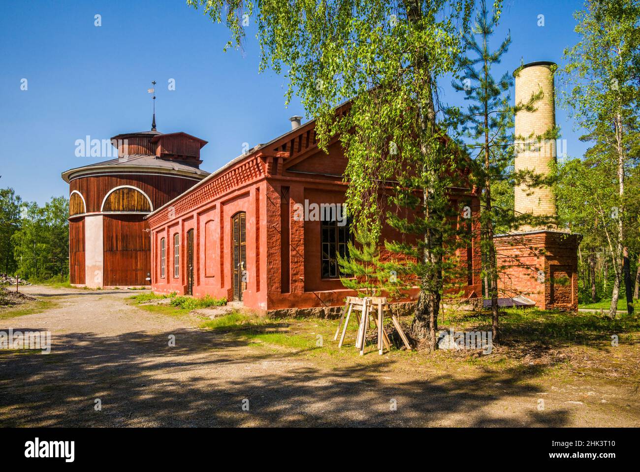 Sweden, Vastmanland, Sala, Sala Silvergruva silver mine, mine buildings ...
