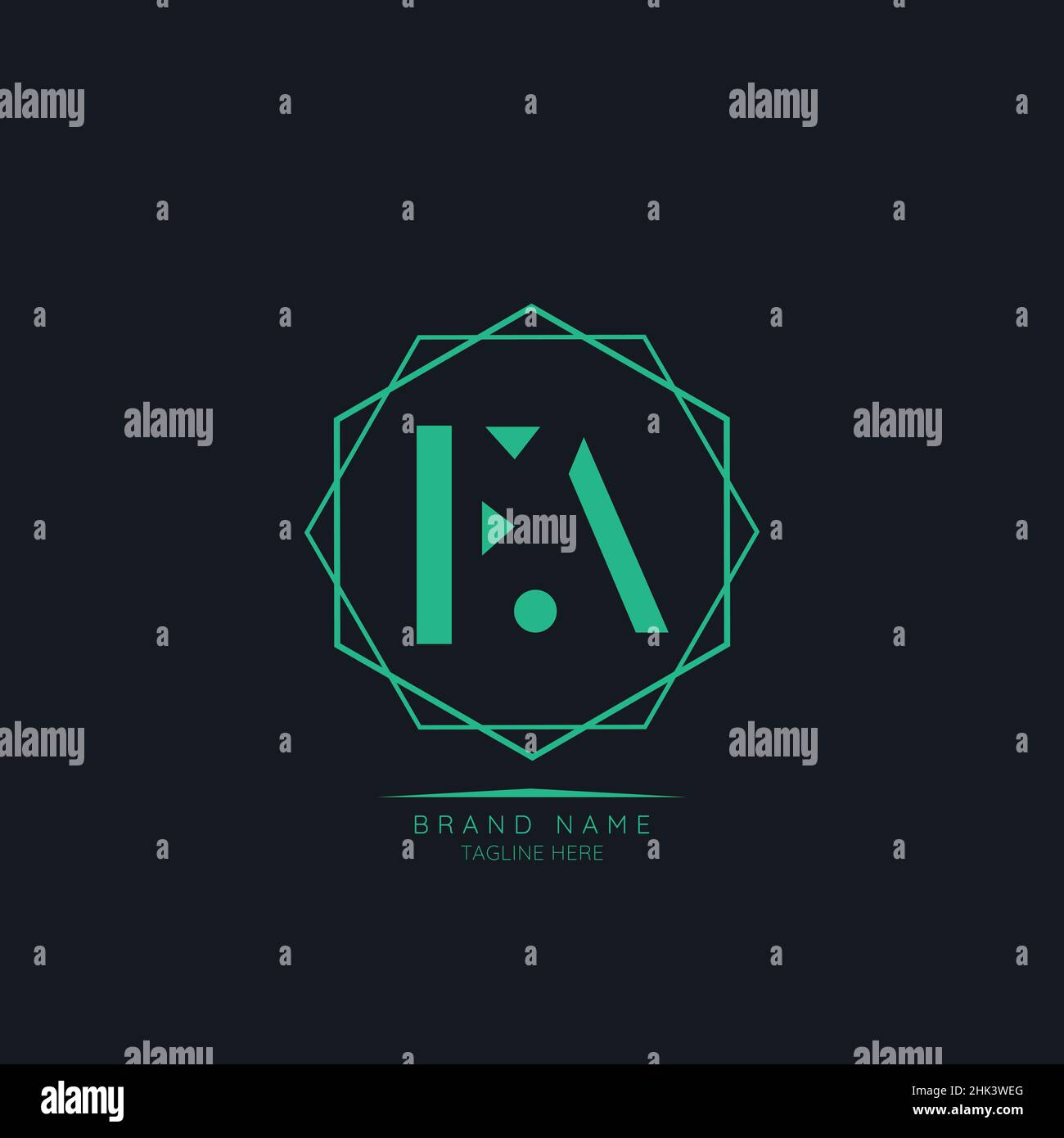 Modern Luxury FA Letter Business Logo Design Alphabet Icon Vector ...