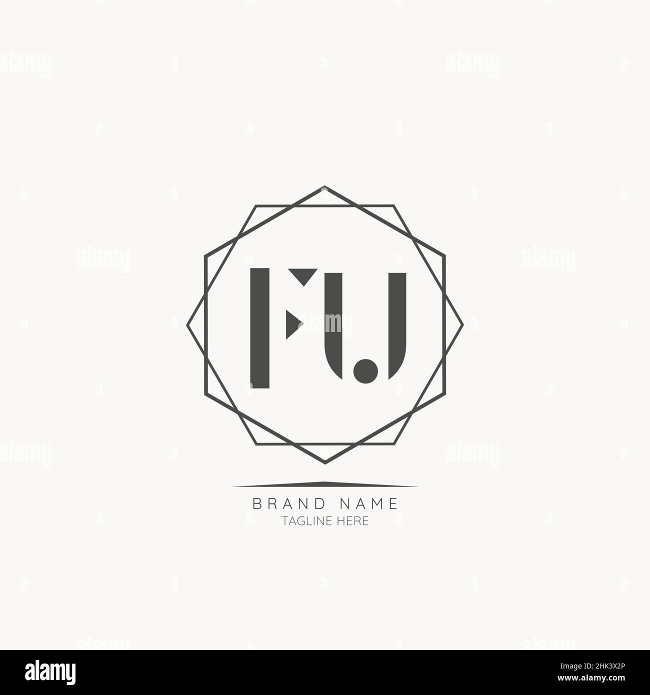 Modern Luxury FU Letter Business Logo Design Alphabet Icon Vector ...