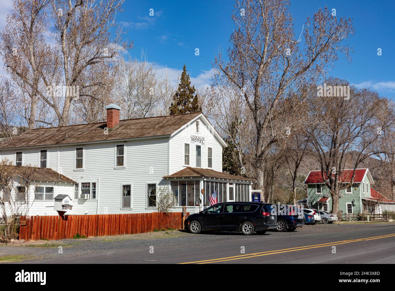 Frenchglen Hotel in remote Frenchglen, Oregon, USA Stock Photo - Alamy