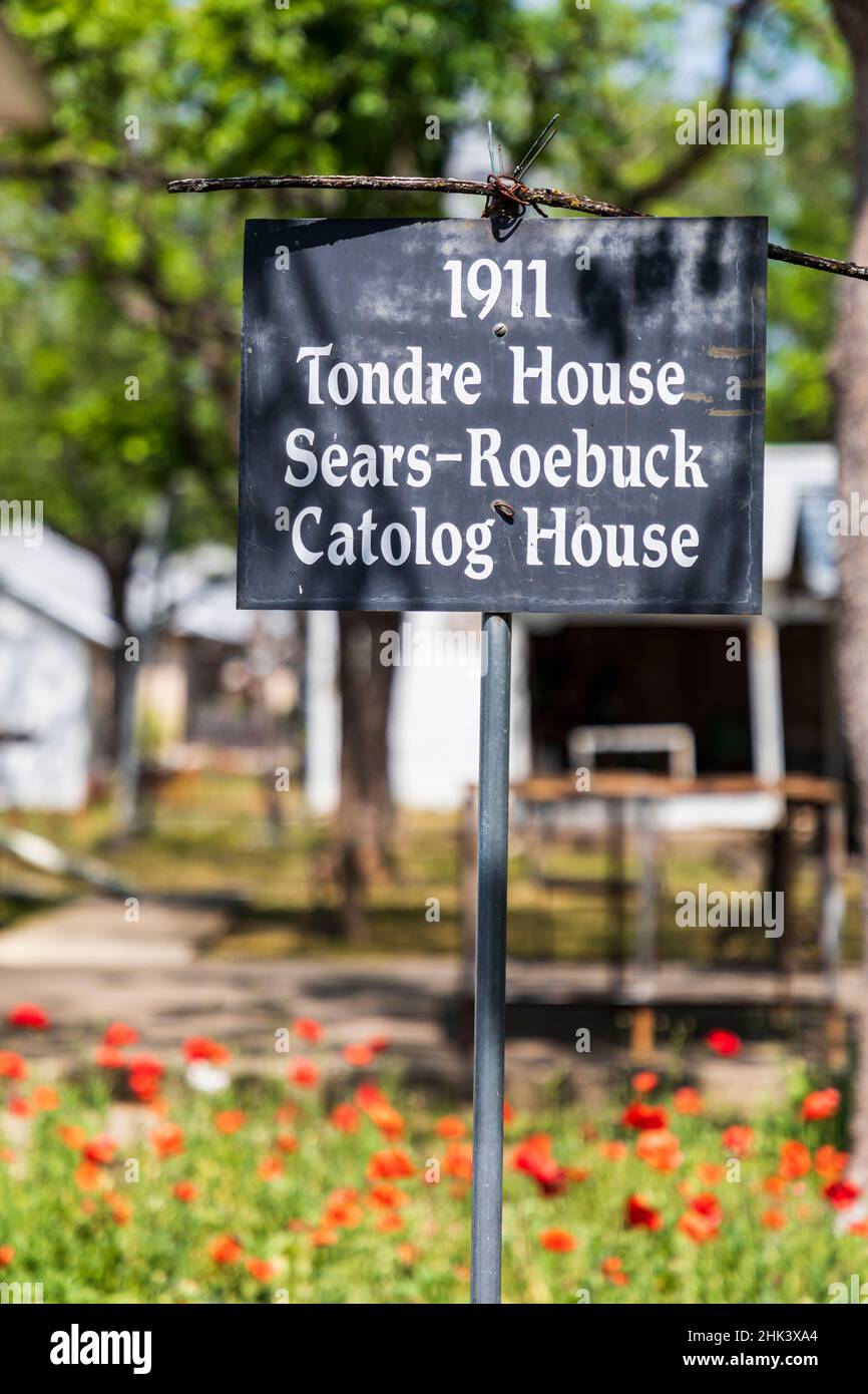 Castroville, Texas, USA. (Editorial Use Only) Sign outside a historic ...