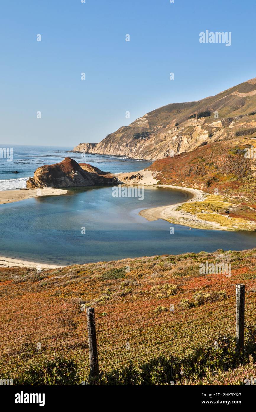 United States, California, Big Sur, Hurricane Point, View of the Ocean ...
