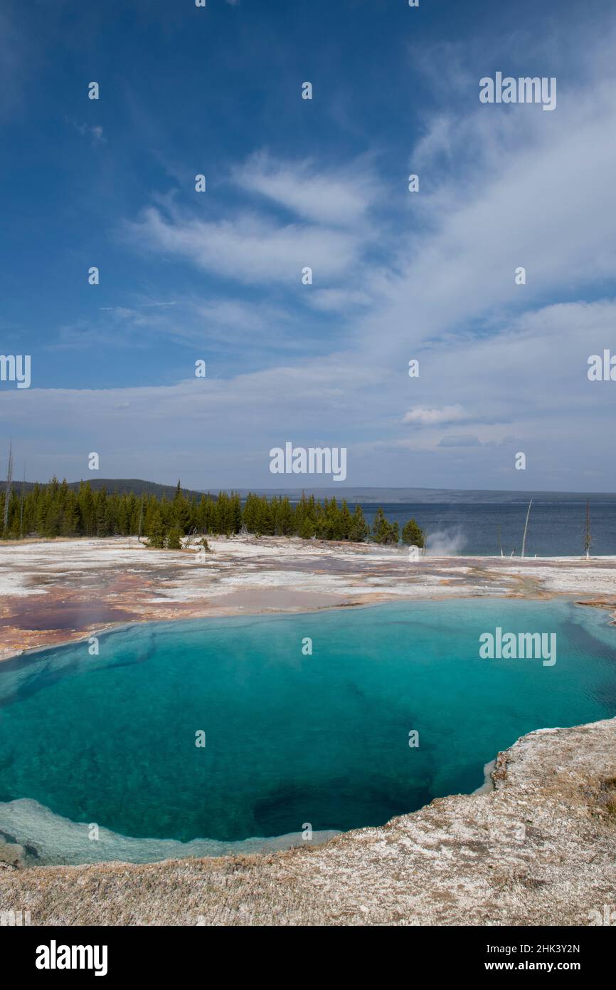 USA, Wyoming, Yellowstone National Park, West Thumb Geyser Basin, Abyss ...
