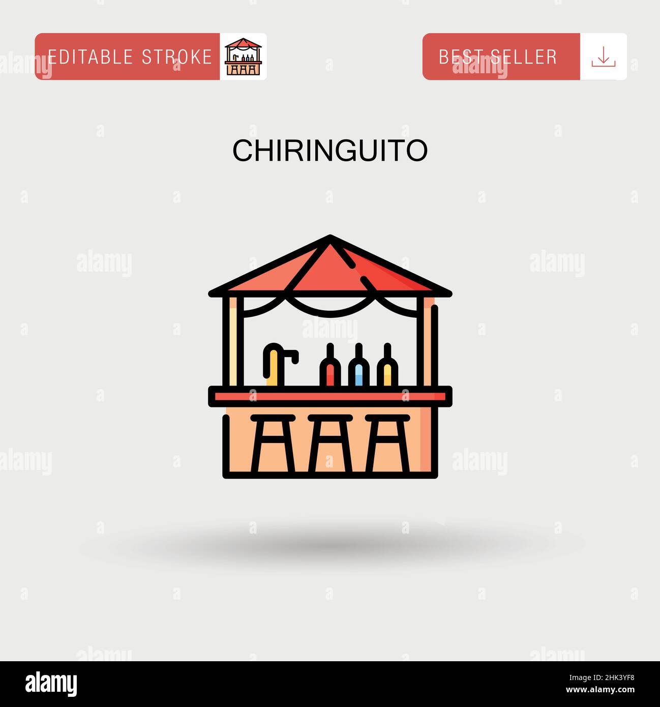 Chiringuito Simple vector icon Stock Vector Image & Art - Alamy