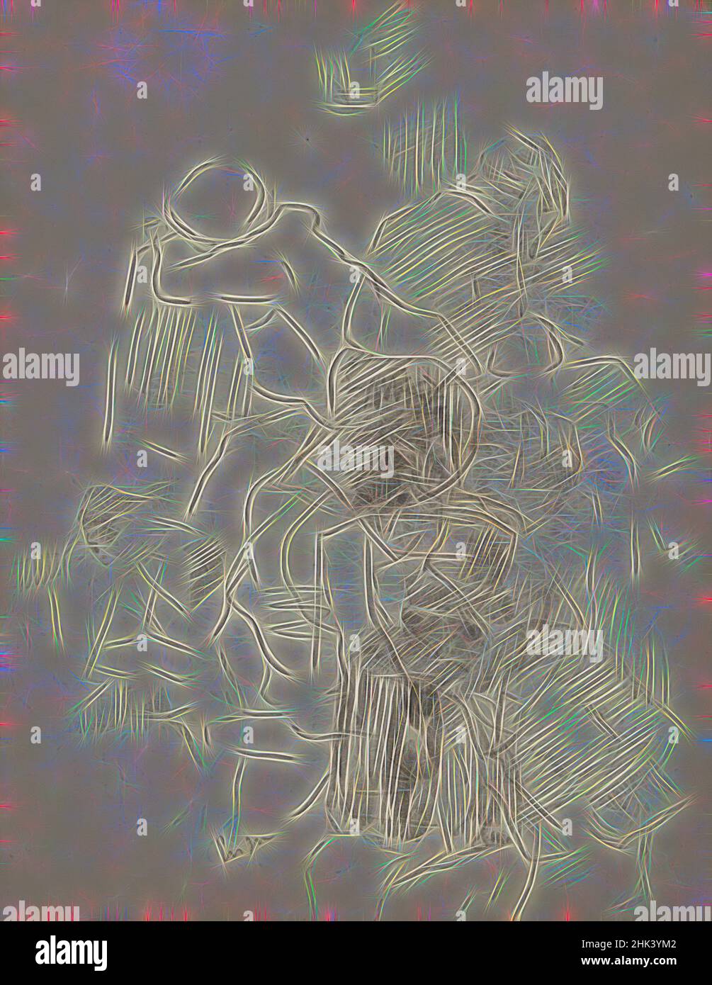 Inspired by Stooping figures, James Ensor, 1880, drawing, between circa ...