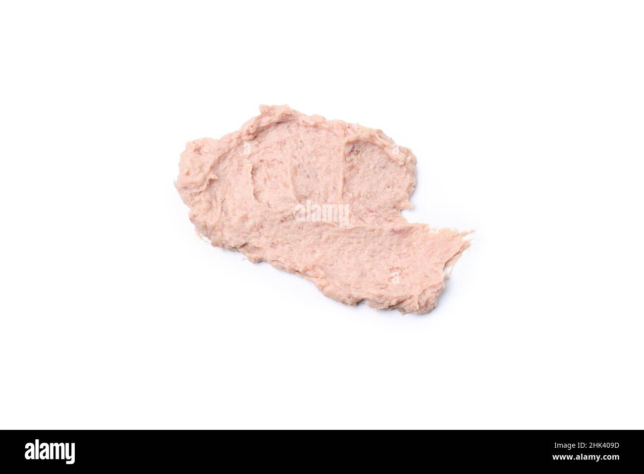 Pate spread isolated on white background, close up Stock Photo - Alamy