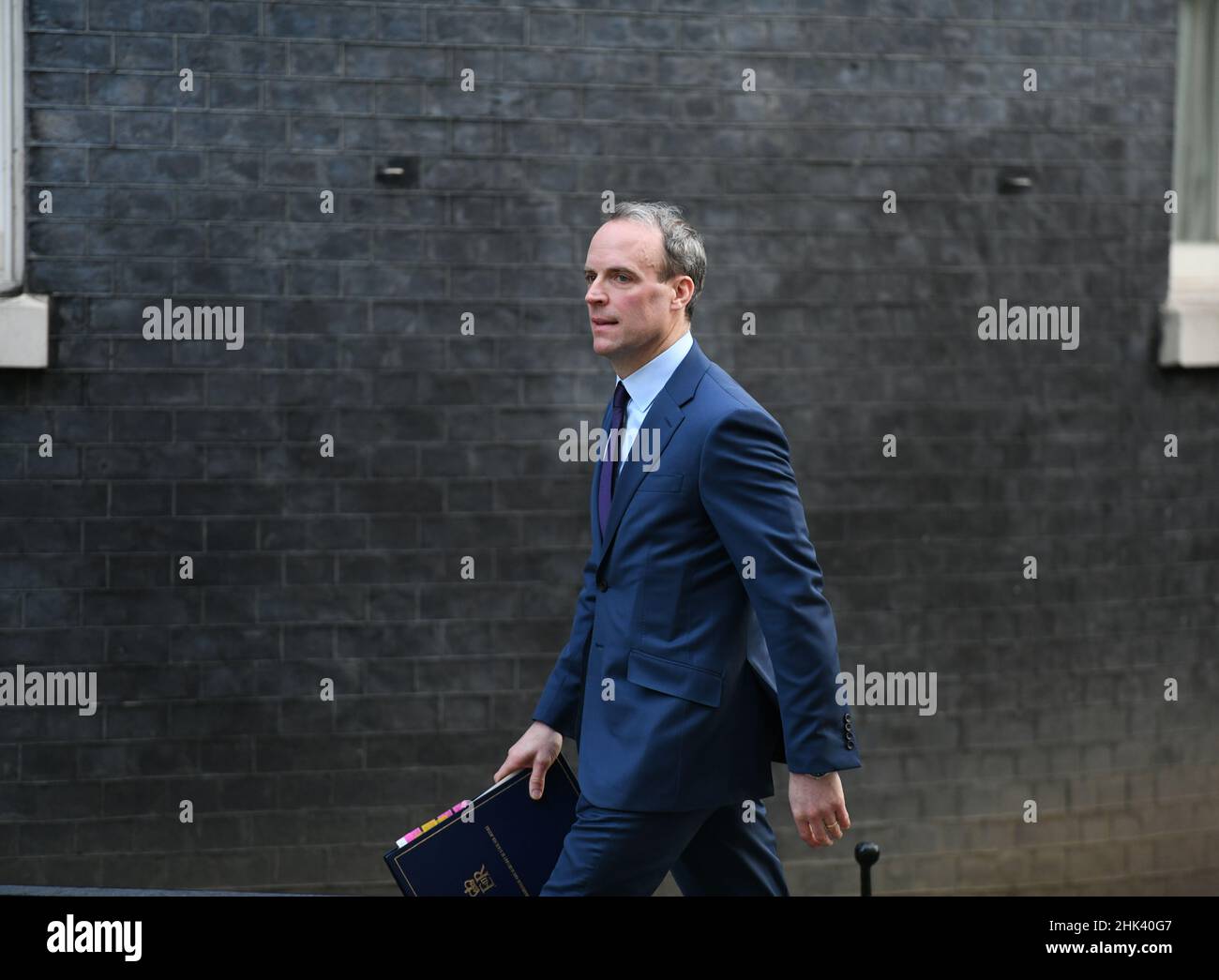 Downing Street, London, UK. 1 February 2022. Dominic Raab MP, Deputy ...