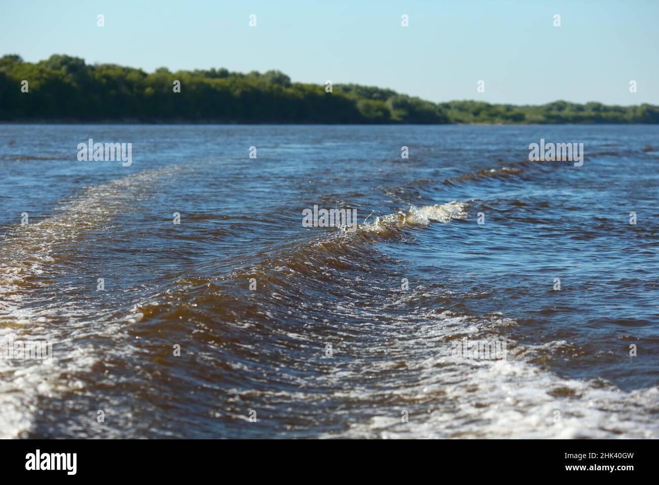 wave on the river Stock Photo - Alamy