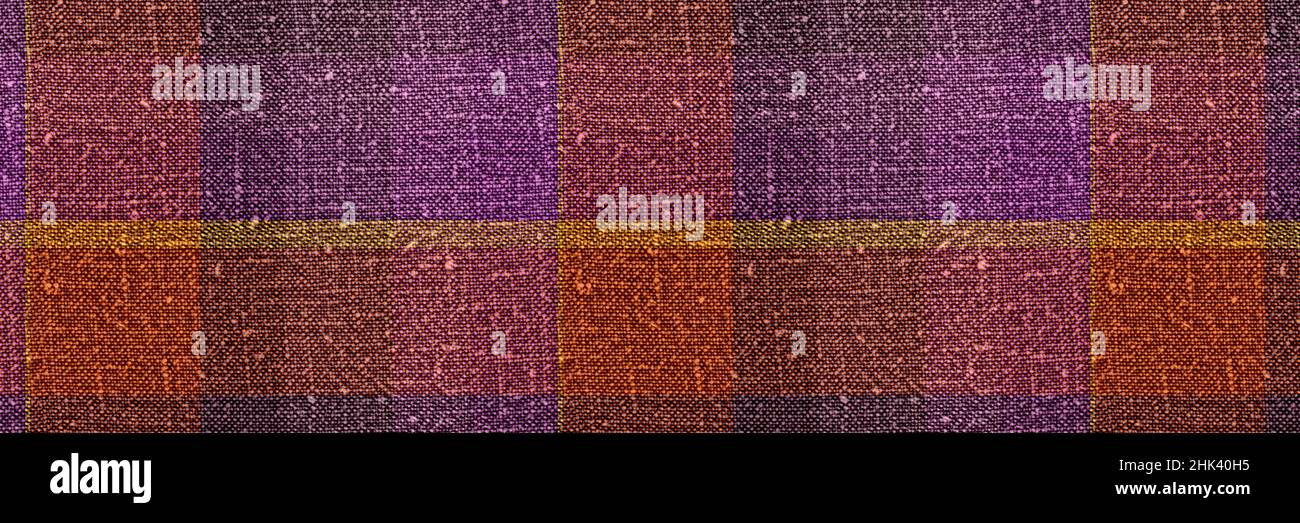 Classic winter tartan plaid seamless edging border. Modern gingham ...