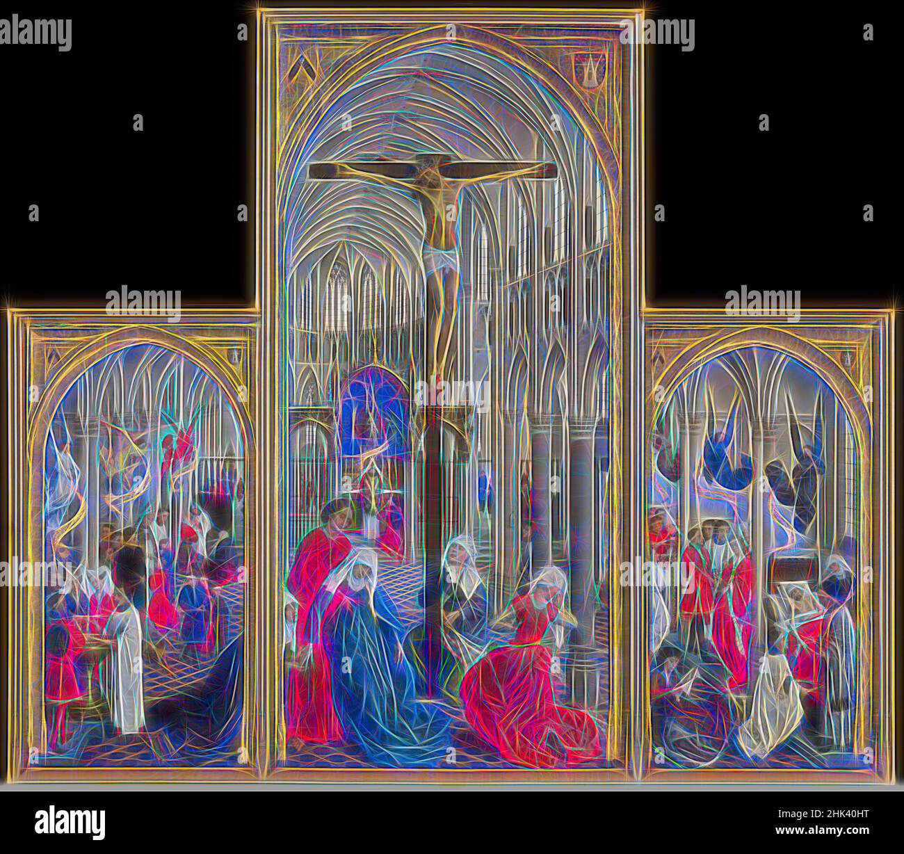 Inspired by The Seven Sacraments, Rogier van der Weyden, (1440-1445), painting / triptych, (1440 ...