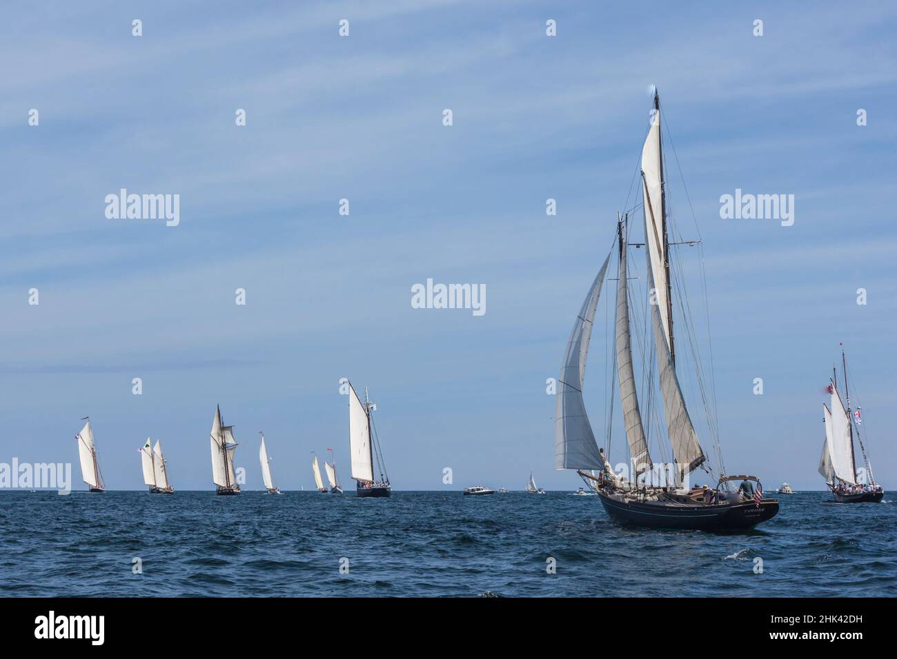 USA, Massachusetts, Cape Ann, Gloucester. Gloucester Schooner Festival ...