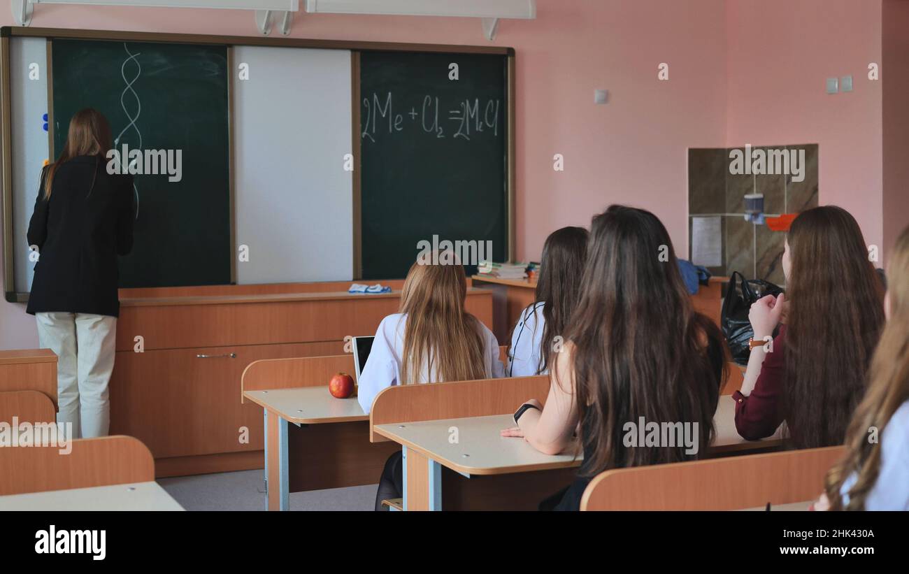 Russian teacher lesson hi-res stock photography and images - Alamy
