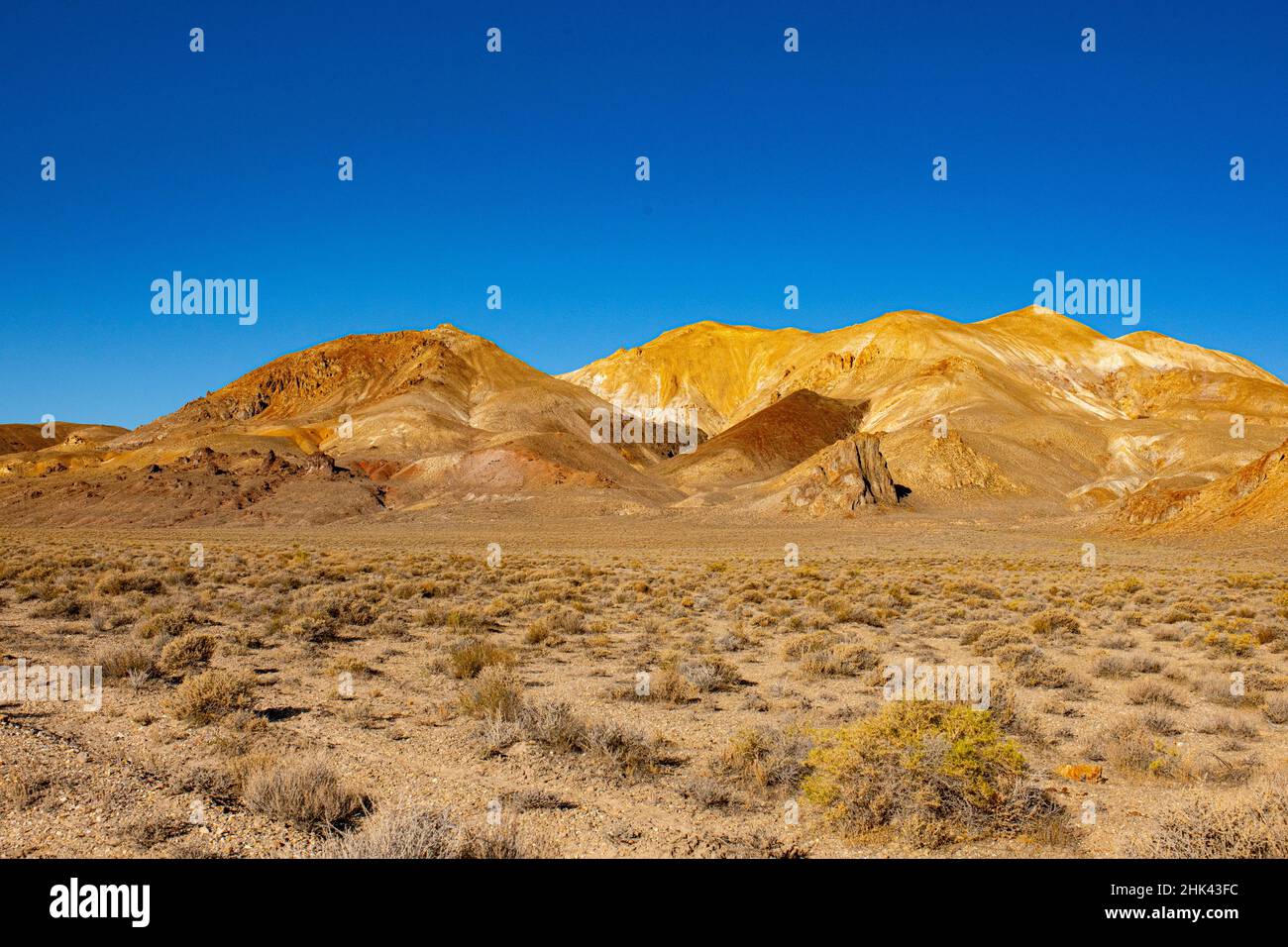 USA, Nevada, Black Rock Desert, Calico Hills, Calico Mountain ...