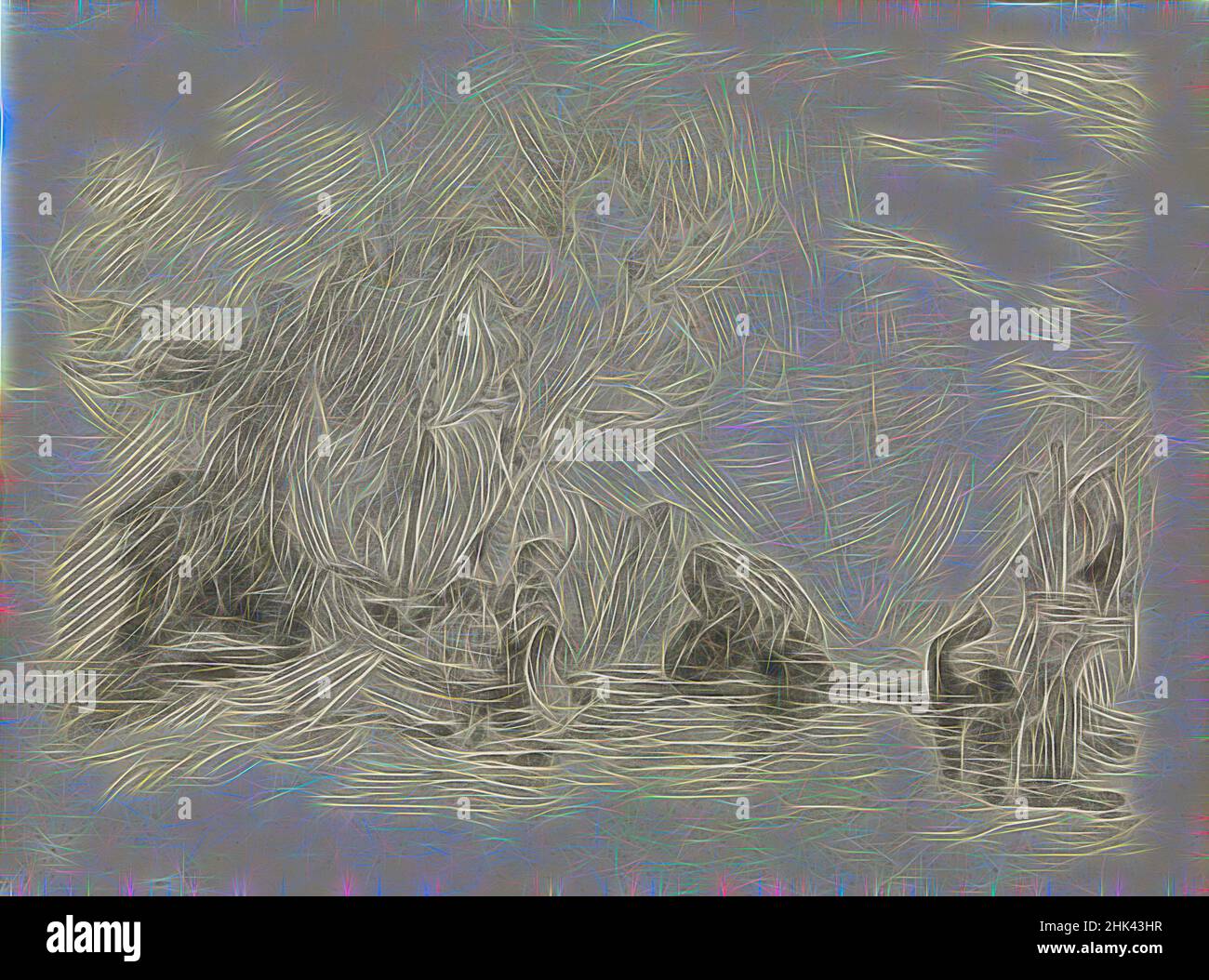 Inspired by Odysseus mocking Polyphemus, James Ensor, 1880, drawing ...