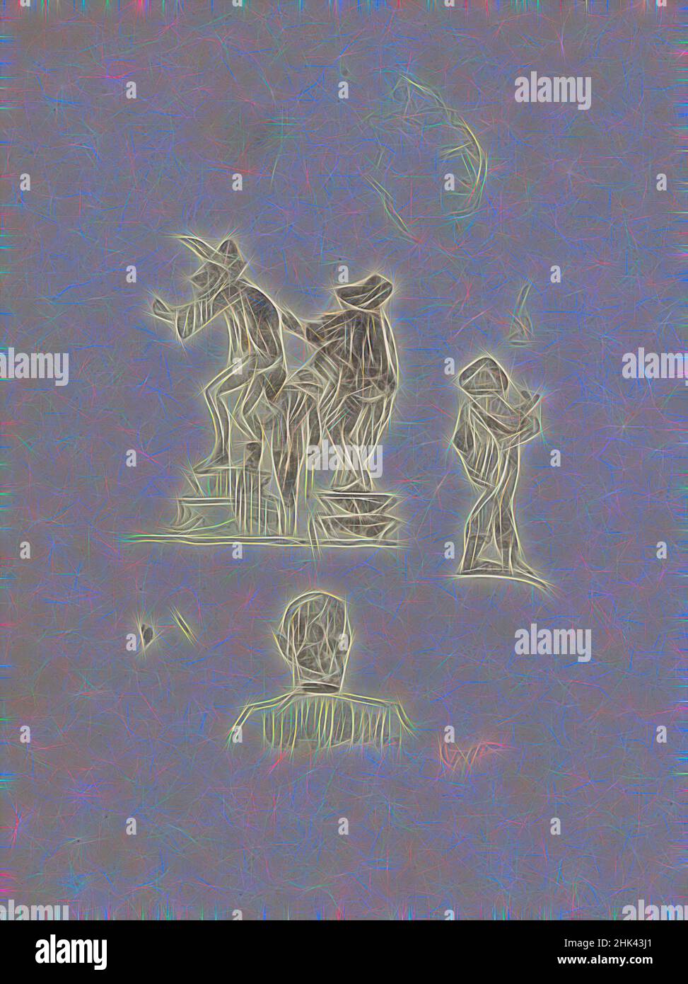 Inspired by Jester, James Ensor, circa 1880-1890, drawing, Belgian Art ...