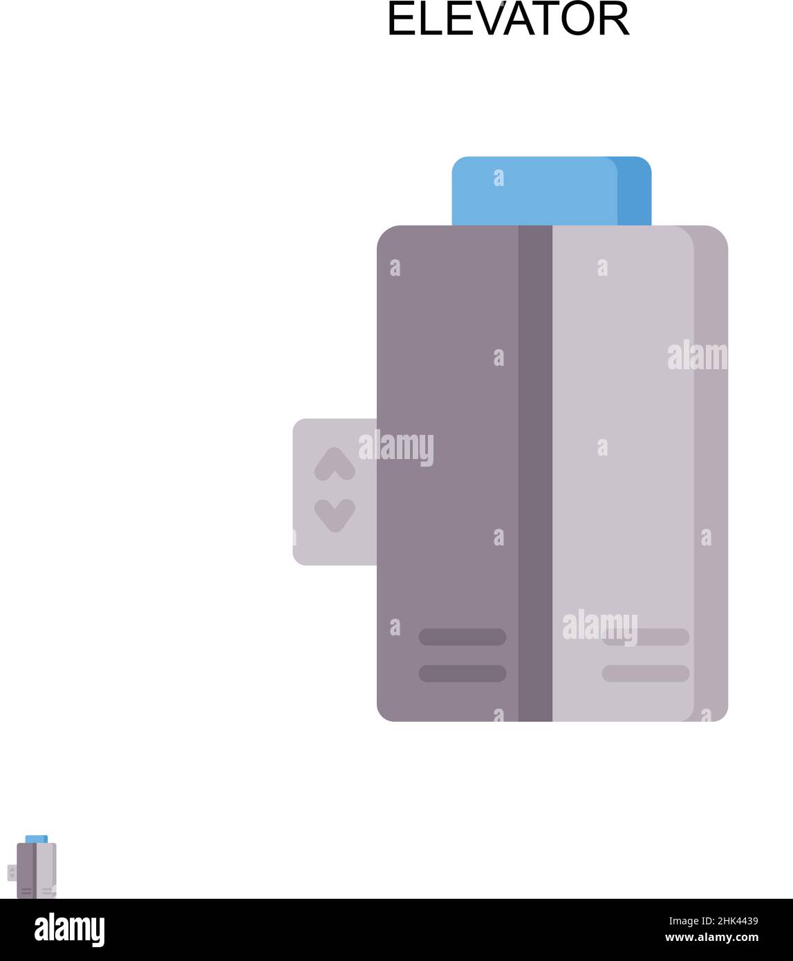 Elevator Simple vector icon. Illustration symbol design template for ...