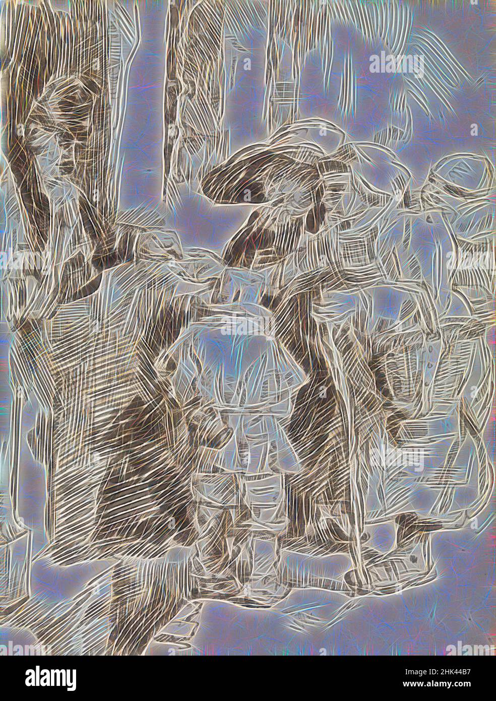 Inspired by Beggars receiving alms at a door of a house, James Ensor ...