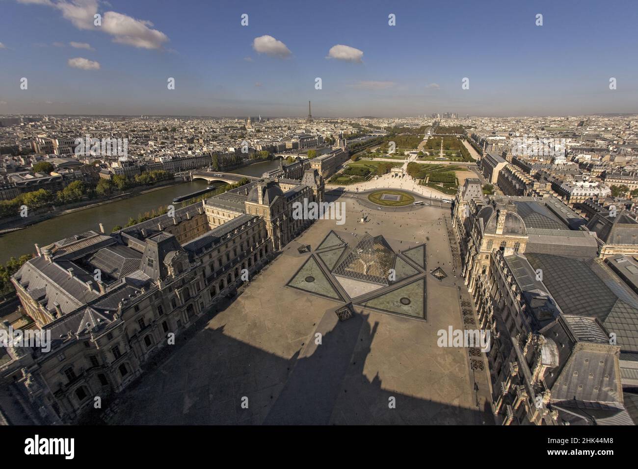 Louvre aerial view hi-res stock photography and images - Alamy