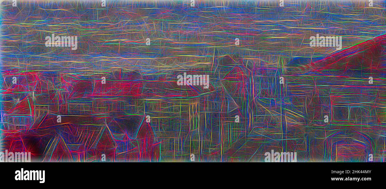 Inspired by View of Phnosia. Luminous waves and vibrations, James Ensor, 1890, painting, 1890 ...