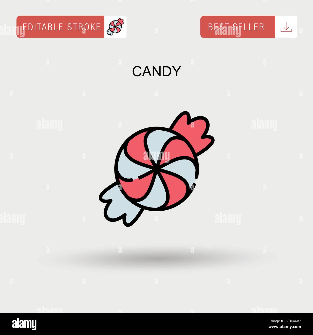Candy Simple vector icon Stock Vector Image & Art - Alamy